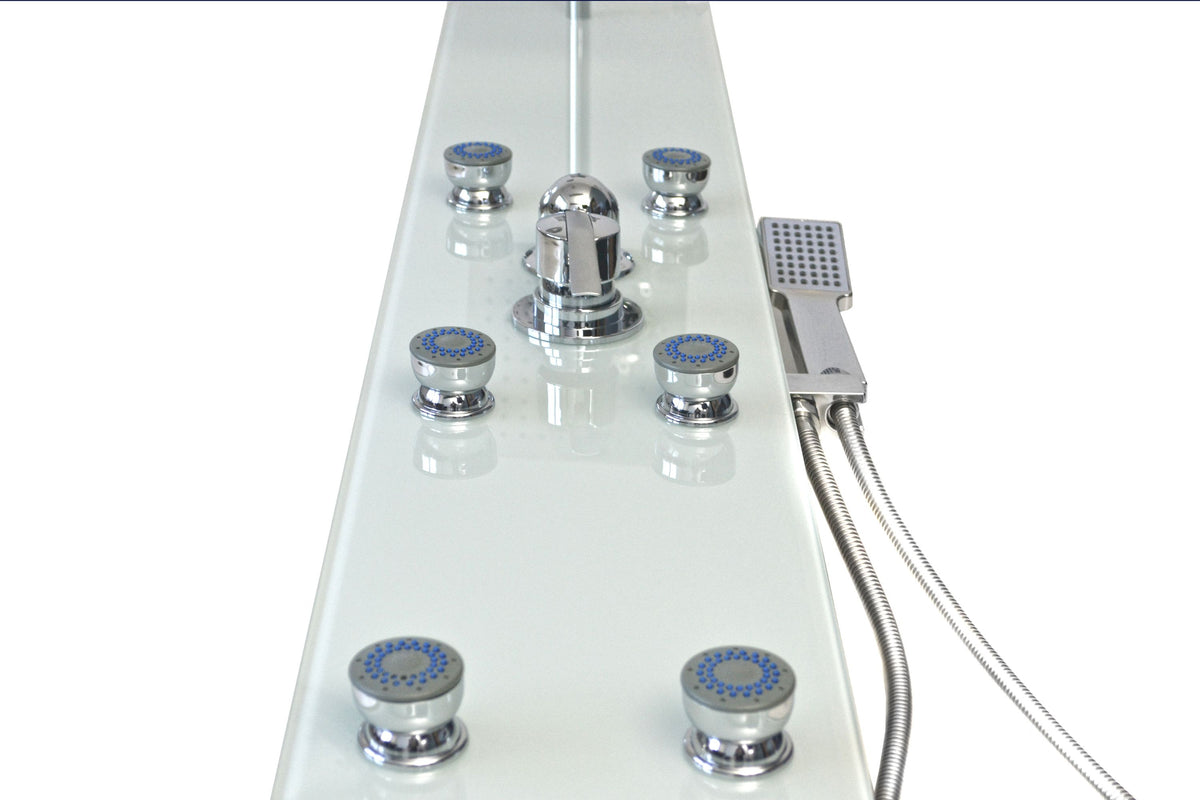 Duschpaneel 3 In 1 Duschsystem Inkl Regendusche Und Massagedüsen Weiß